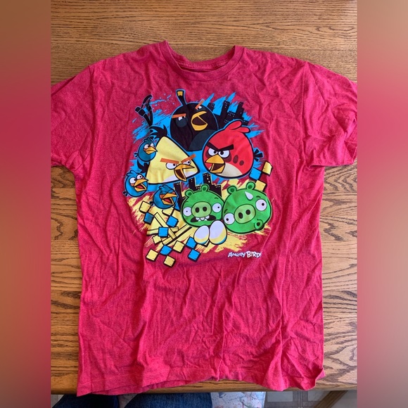 Fifth Sun | Shirts | Large Angry Birds Mens Shortsleeved Shirt | Poshmark